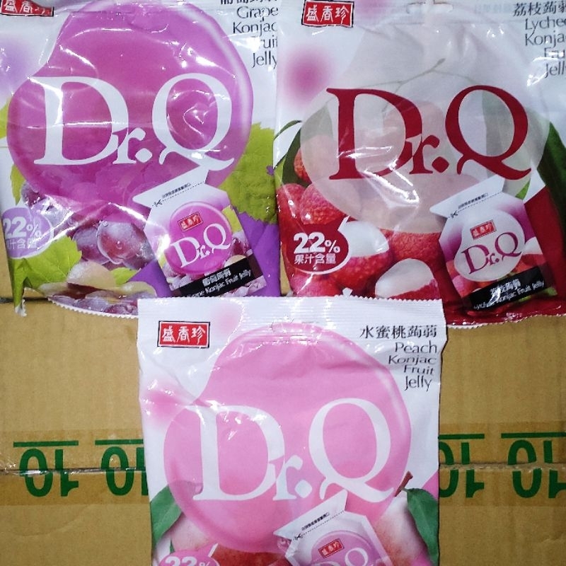 盛香珍 Dr.Q蒟蒻果凍190g 葡萄/荔枝/水蜜桃 果汁飲料零嘴 零食台娃娃機 | 蝦皮購物