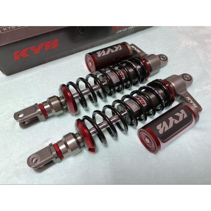 kyb 350mm 330mm K Alpha Xmax 300 避震器 掛瓶 cnc 紅色 黑色 後避震器 降低 | 蝦皮購物
