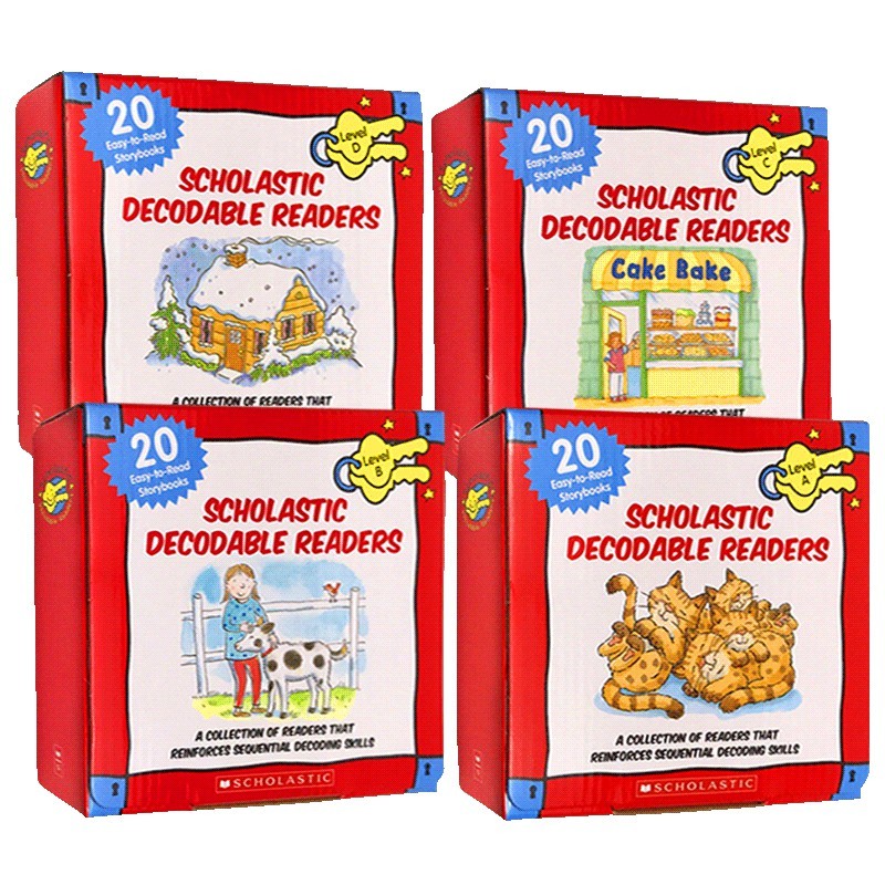 【精選組合】Scholastic Decodable Readers Box Set Level A-D / Scholastic出版社旗艦店 ...