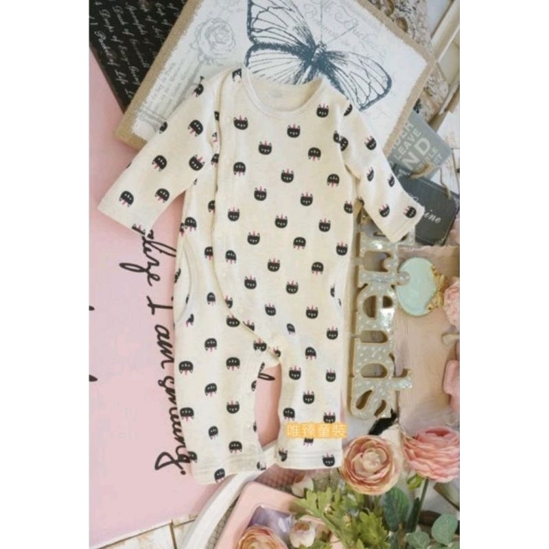 ☆╮唯臻小舖╭☆日單 滿版 毛圈 側扣 前扣 連身衣 兔裝＊60/70/80cm 【B0025】 | 蝦皮購物