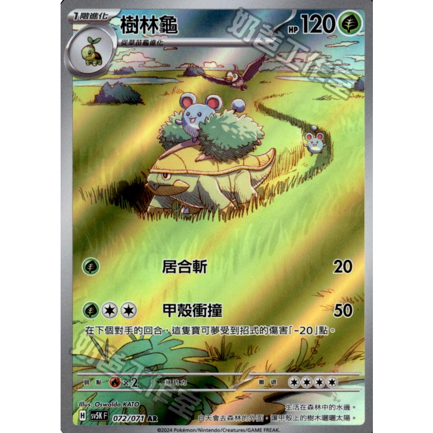 【卡可夢卡牌補給站】PTCG中文版 樹林龜 sv5K H 072/071 AR | 蝦皮購物