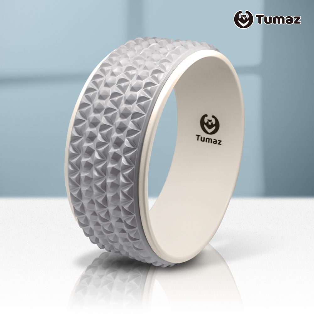 Tumaz月熊/32cm白月瑜珈輪 ABS堅固內圈 按摩軟紋 達摩輪 瑜珈圈 後彎美背 開背輔助 放鬆伸展 免運臺灣現貨 | 蝦皮購物