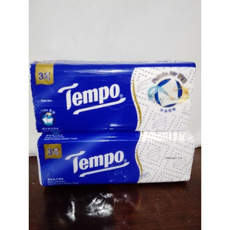🔸現貨🔸全新 Tempo 三層 極吸萬用廚紙 抽取式 60抽 | 蝦皮購物