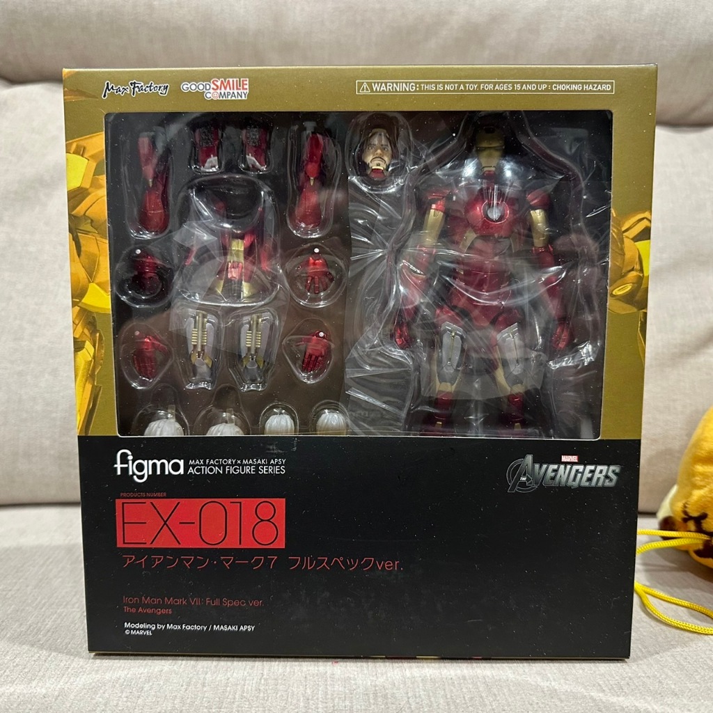 ☆恩甯小舖☆《日版》《全新》好微笑 GSC Figma EX-018 復仇者聯盟 鋼鐵人MK7 豪華版 官網限定 | 蝦皮購物