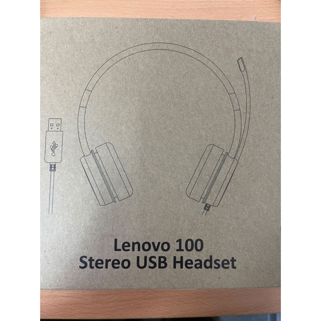 Lenovo 100 Stereo USB Headset(全新)未拆封 | 蝦皮購物