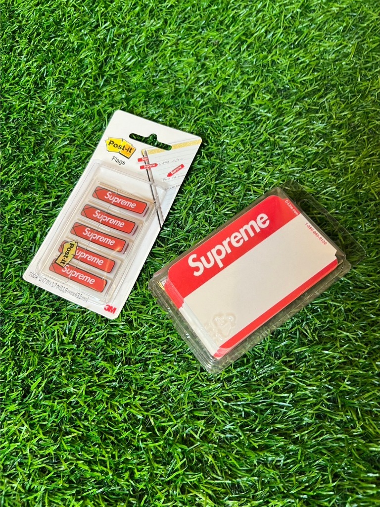 【TACKSTHGOOD】Supreme Post'it Flags Red/ Name Badge Sticker套組 | 蝦皮購物