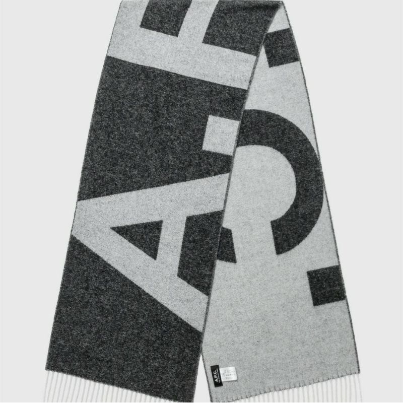 《全新現貨》快速出貨 A.P.C Malo Scarf 羊毛混紡圍巾 黑色 | 蝦皮購物
