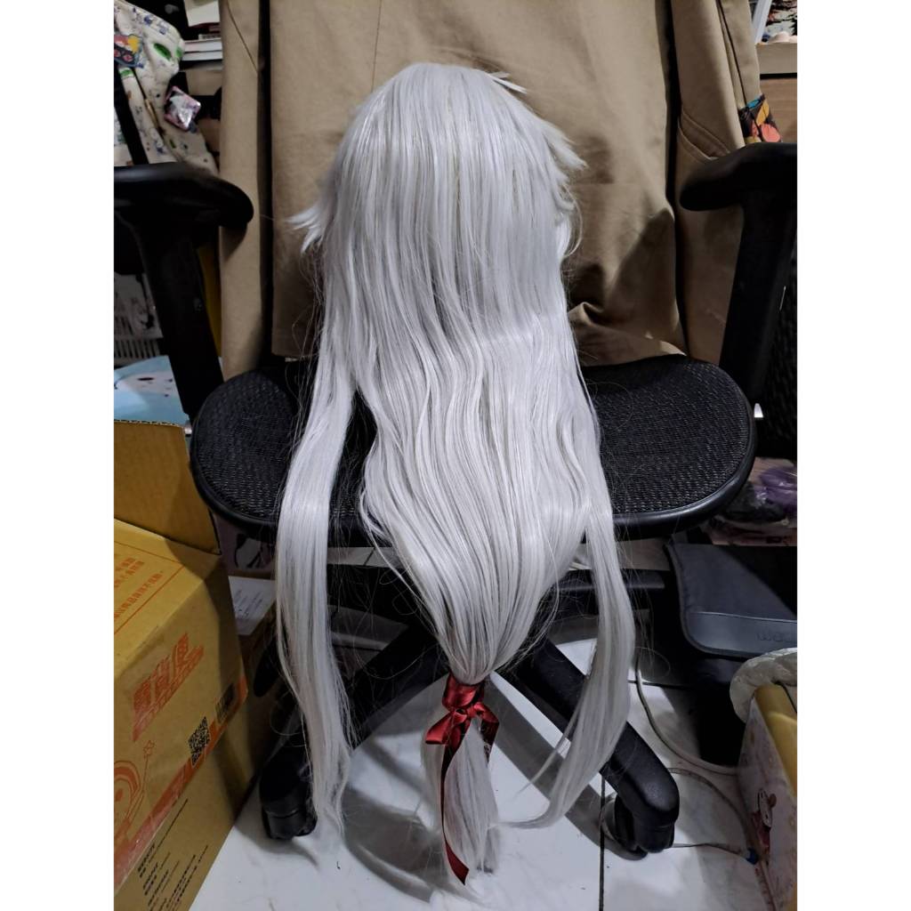 【COS假髮】二手 銀白色 80cm長髮 刀劍亂舞 小狐丸角色款 cosplay | 蝦皮購物