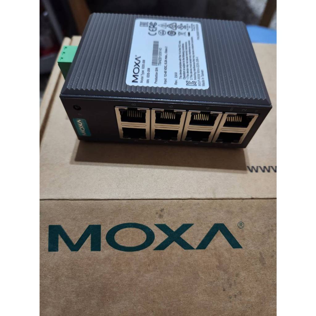 MOXA-EDS-208-8埠入門級非網管型乙太網路交換器 | 蝦皮購物