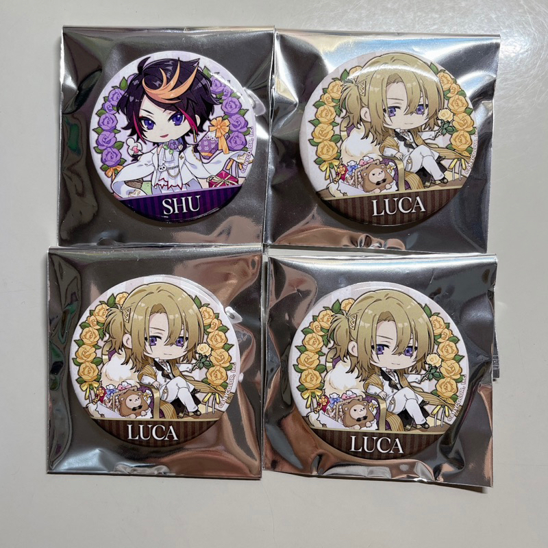 NIJISANJI EN 星立方 Shu&Luca 見面會 周邊 徽章 Q版 | 蝦皮購物