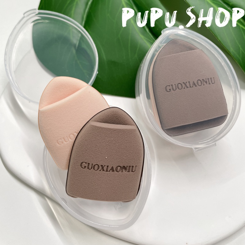 Pupu.shop♡台灣現貨｜郭小妞 奶咖指套粉撲 拇指粉撲 細節遮瑕粉撲 迷你粉撲 | 蝦皮購物