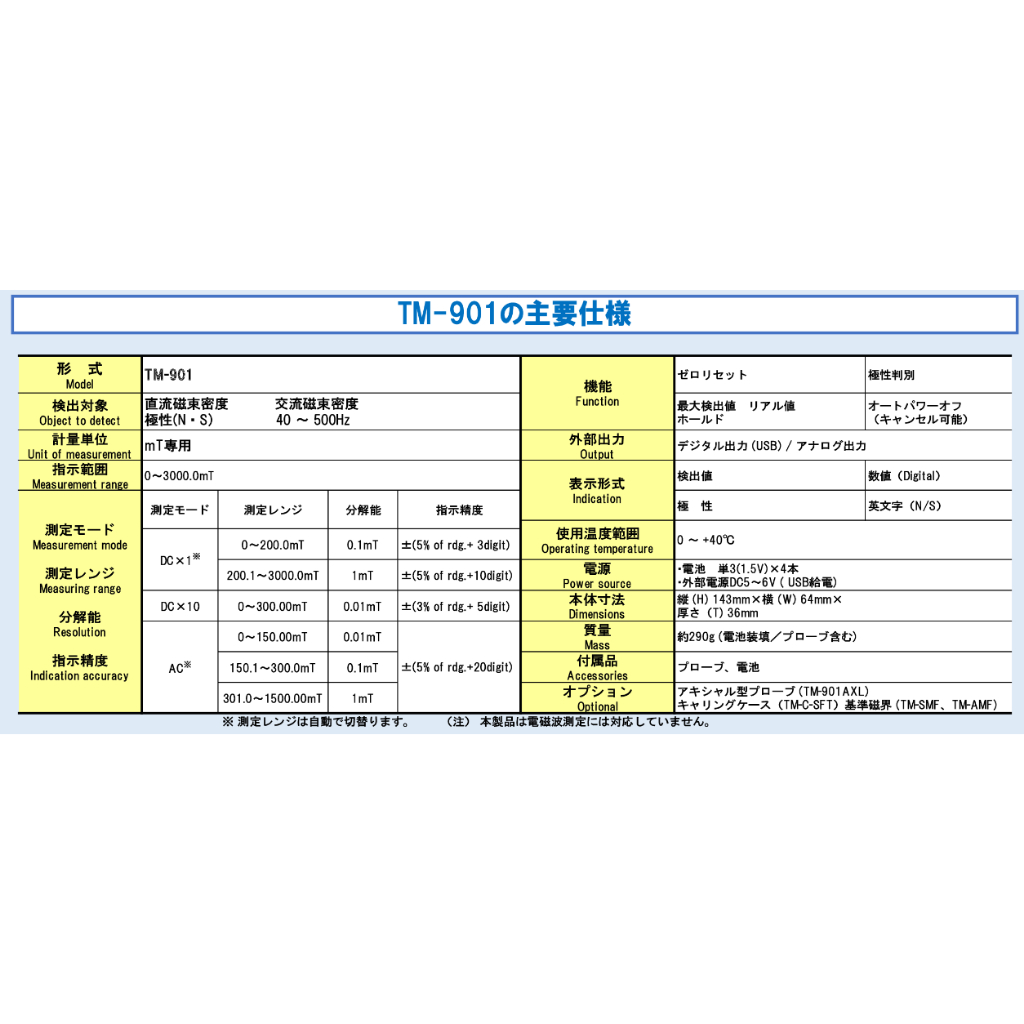 日本製 KANETEC TM-901EXP 高斯計 | 蝦皮購物