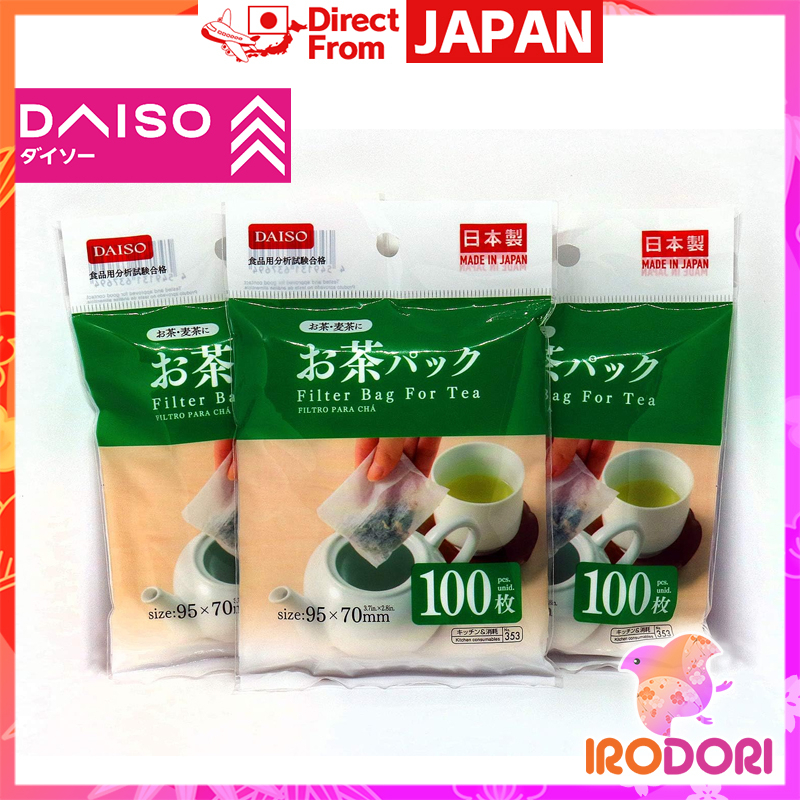 【日本直郵】Daiso 3 x100 一次性散茶過濾袋【袋子尺寸：3.7 x 2.8 英吋】日本製造 | 蝦皮購物