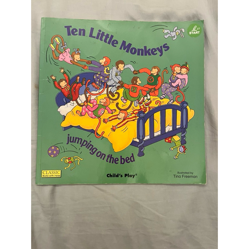 JY books：Ten Little Monkeys jumping on the bed （kidsread點讀） | 蝦皮購物