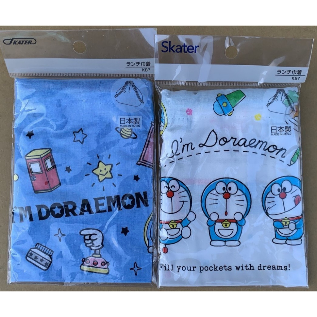 =海神坊=559655 607929 662416 Skater KB7 哆啦a夢 束口手提袋100%純綿便當袋野餐袋 | 蝦皮購物