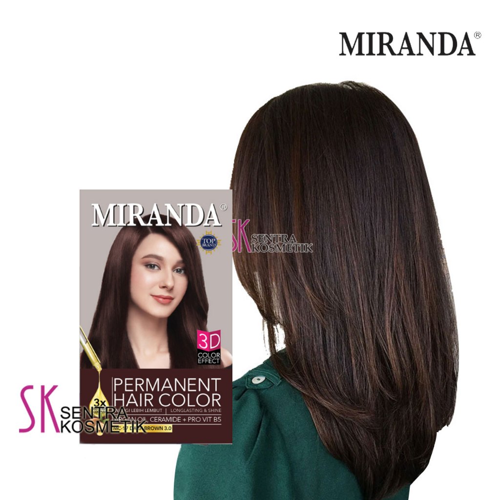 Semir Rambut Cat Rambut Miranda MC17 Dark Brown Coklat Tua | 蝦皮購物
