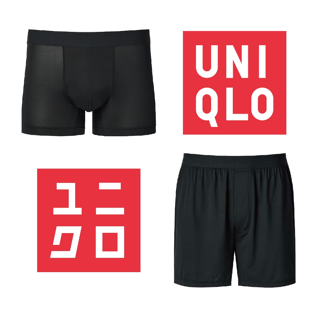 台灣現貨最大4XL！UNIQLO AIRism 男款 涼感防燒襠 內褲．低腰／中腰／寬鬆四角褲 | 蝦皮購物