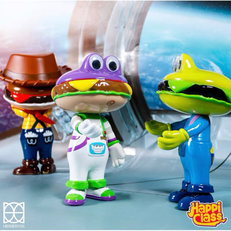 現貨-Happi Class 漢堡君 BURGER - RIDLEY 三眼怪配色 公仔 大娃 | 蝦皮購物