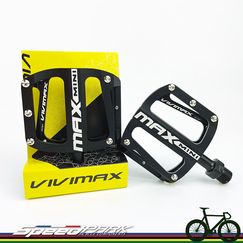 【速度公園】Vivimax MAX MINI-19 踏板｜止滑釘 輕量化 小踏面 鋁合金 自潤軸承 黑色 | 蝦皮購物