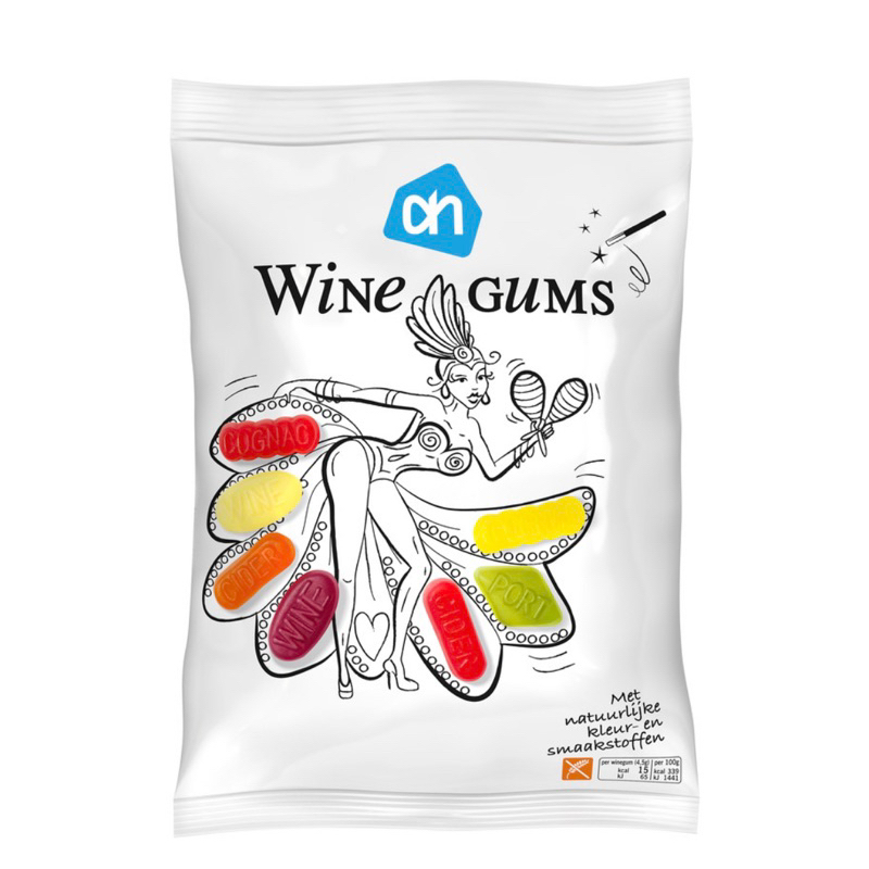🇳🇱荷蘭Albert Heijn Wine Gums 綜合水果軟糖 不含化學香精/色素 | 蝦皮購物