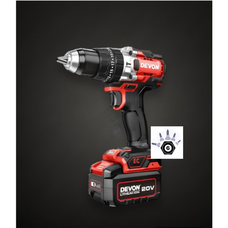 《陸零伍基地》 DEVON 大有5202-Li-20 20V 充電無刷電鑽 | 蝦皮購物