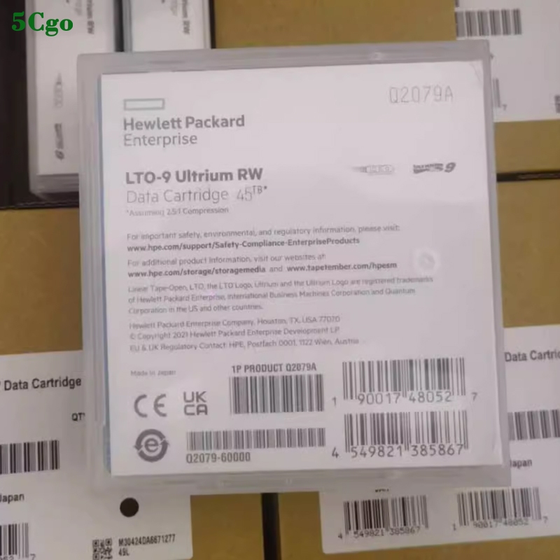 5Cgo.全新HP/惠普 HPE LTO 9 Ultrium RW Q2079A 18TB-45TB數據備份記錄存儲磁帶 | 蝦皮購物