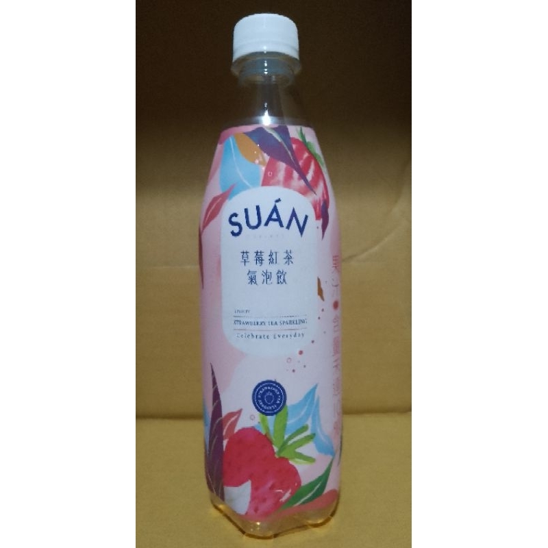 味丹 SUAN 草莓紅茶氣泡飲 540ml | 蝦皮購物