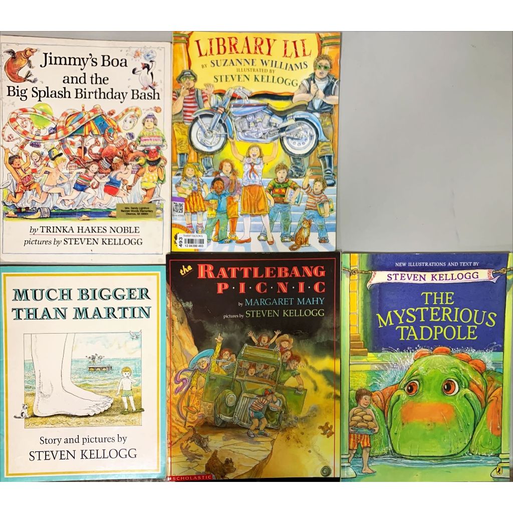 知名作家Steven Kellogg#4:5 books Collection $350 (-_K00D-) | 蝦皮購物