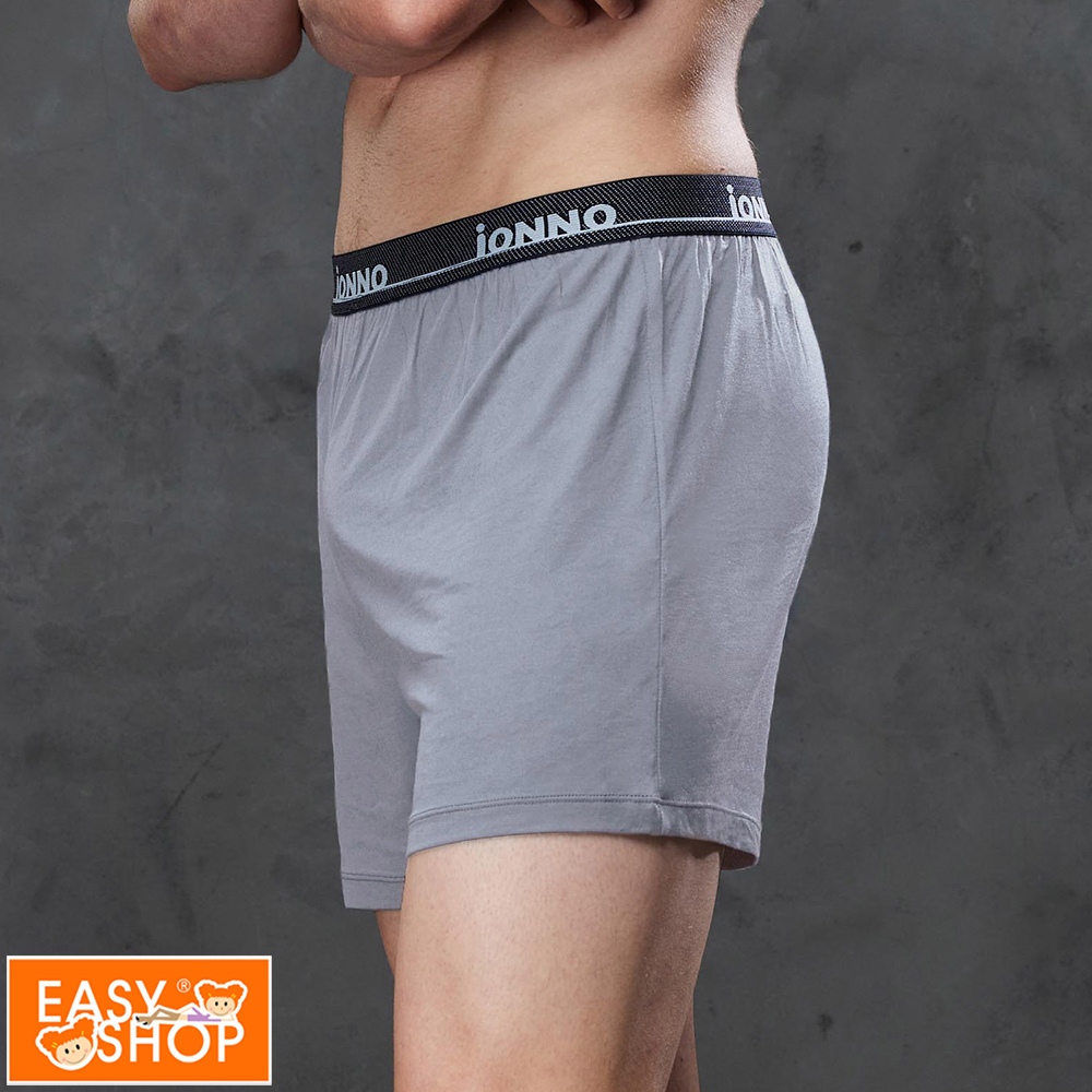 【EASY SHOP】iONNO-黑科技能亮褲-機能纖維戰力補給加大尺碼大平口褲-灰 | 蝦皮購物