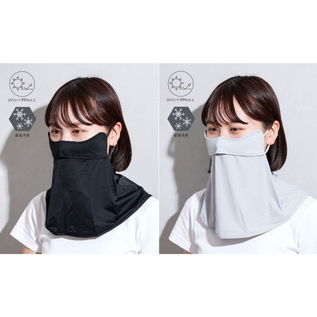 【愛日貨】現貨 日本 3COINS 抗UV 防曬 涼感 涼感巾 冷感 圍脖 面罩 正版 涼感面罩 圍脖 圍巾 遮陽 口罩 | 蝦皮購物