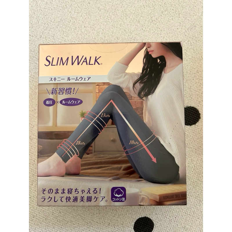 【全新正貨】日本SLIMWALK美腿壓力褲 壓力褲 居家型 灰色L | 蝦皮購物