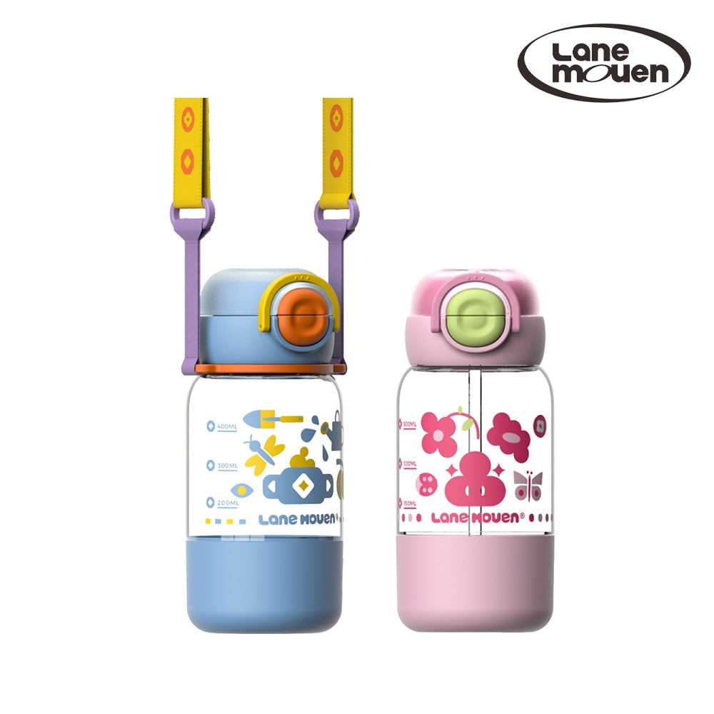 Lane mouen 派對系列雙飲水壺 600ml (附贈水壺背帶) Tritan | 蝦皮購物