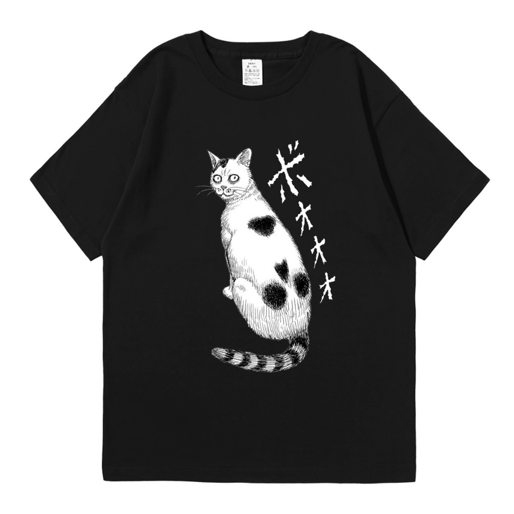 現貨s M L Xl 2xl Tshirt T恤 伊藤潤二的貓日記 蝦皮購物
