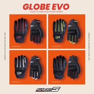 【摩托麻吉】FIVE5 GLOBE EVO 通用型防護殼手套 黑紅 | 蝦皮購物