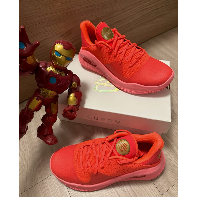 (全新原盒）Under Armour Curry 4 Low Flotro 男鞋 紅 Flooded US:8.5 | 蝦皮購物