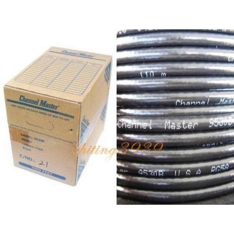 [含發票]原裝3C2V同軸電纜Channel-Master 9530B頻寬2200mhz-3CFB.RG58 | 蝦皮購物