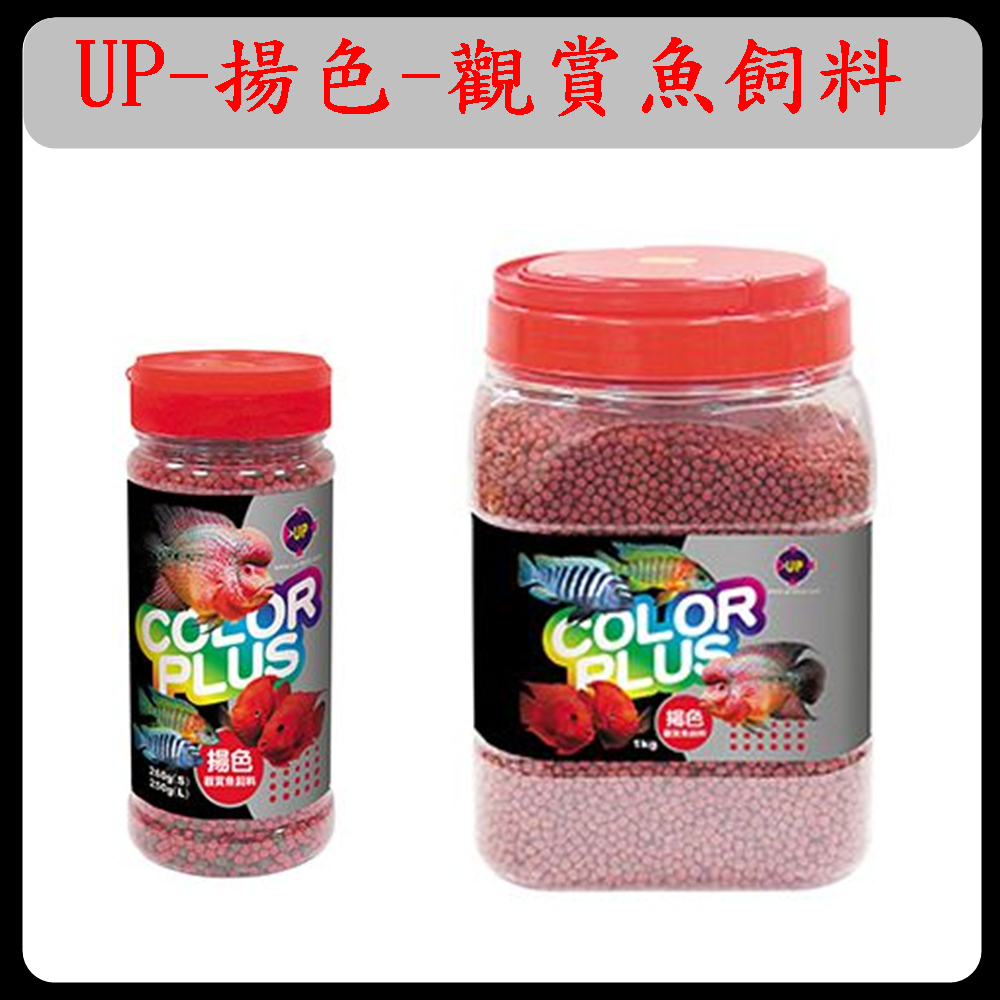 P老闆水族~UP雅柏 揚色觀賞魚飼料 260g/250g/1kg (小粒/大粒) 觀賞魚 熱帶魚 小型魚 魚飼料 增豔 | 蝦皮購物