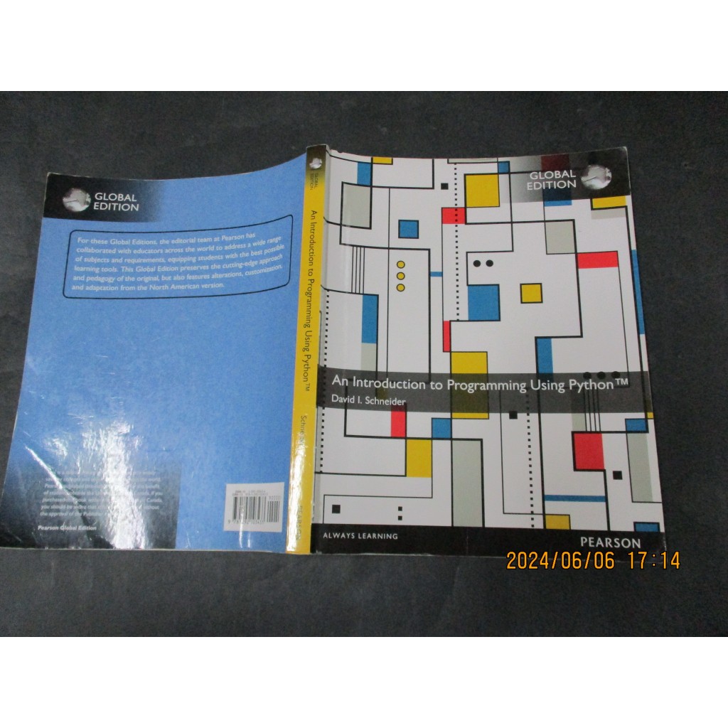 AN INTRODUCTION PROGRAMMING USING PYTHON 9781292103433 少許劃記 | 蝦皮購物
