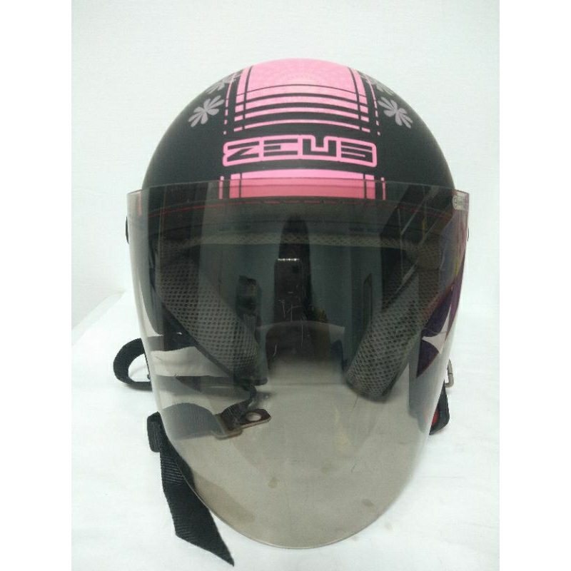 瑞獅 ZEUS ZS-212C AR2安全帽 四分之三罩 消光黑/粉 | 蝦皮購物