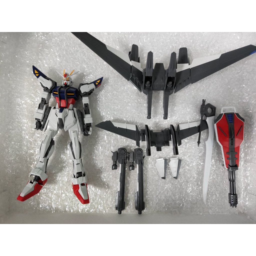 萬代 BANDAI MG Lukas's Strike E + I.W.S.P. 攻擊鋼彈E型 白貓 盧卡斯 已組 | 蝦皮購物