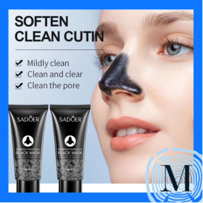 SADOER Bambu Charcoal Black Mask Masker Wajah Komedo MKBT170 | 蝦皮購物