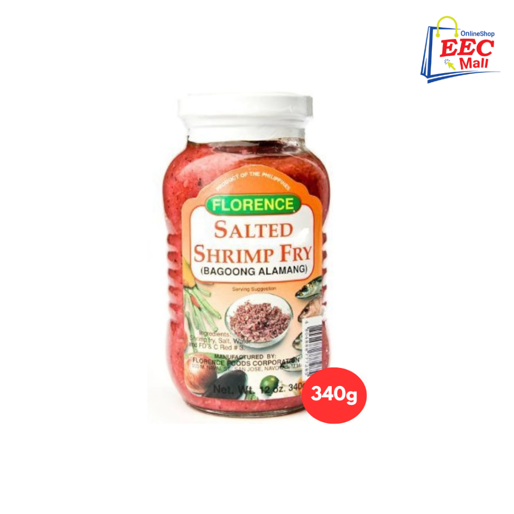 菲律賓 FLORENCE Salted Shrimp Fry Bagoong Alamang 鹽蝦醬 蝦醬 340g | 蝦皮購物
