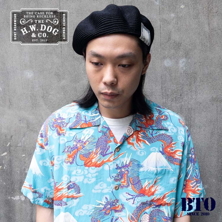 [BTO] 日本【THE H.W. DOG】WIDE BERET 粗針織大帽體貝雷帽 | 蝦皮購物