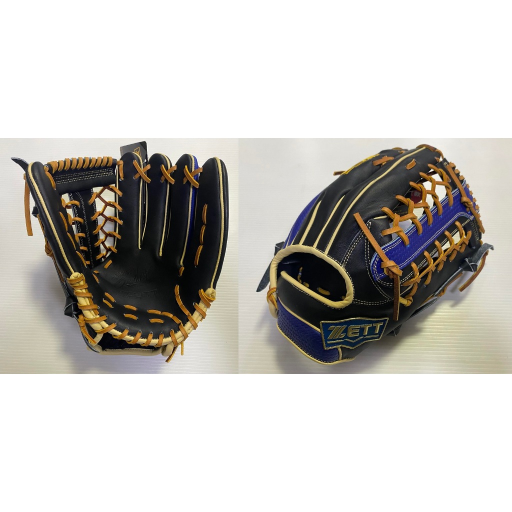 2024 ZETT 店家限定款 寶藍編織紋棒壘球手套 外野手 BPGT-362SP8937 | 蝦皮購物