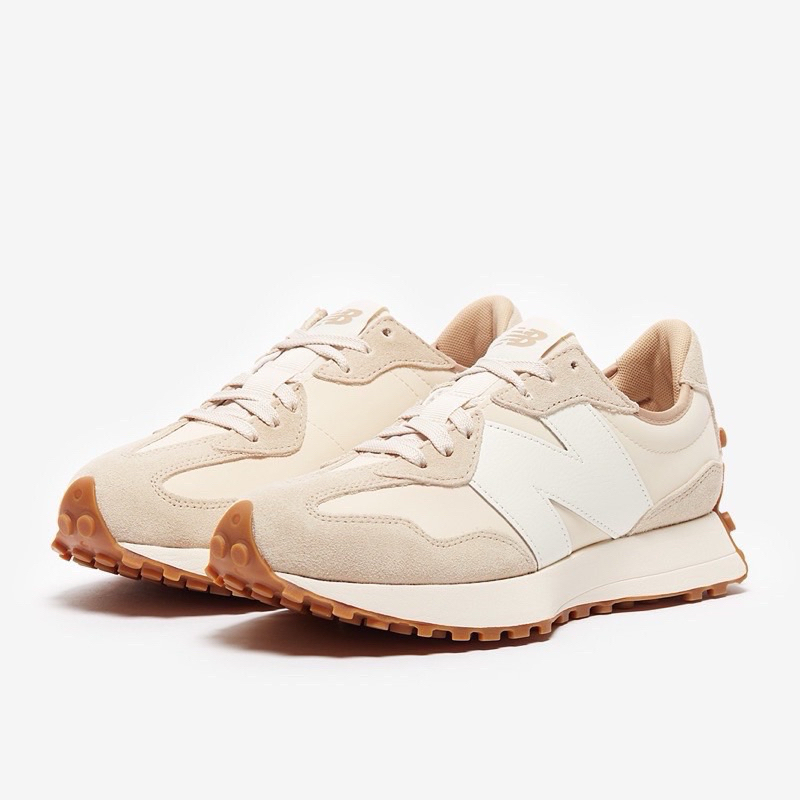 New Balance 327 尺寸24號 燕麥奶茶 焦糖奶茶 奶茶色 復古鞋 國外限定 皮革MS327ASL | 蝦皮購物