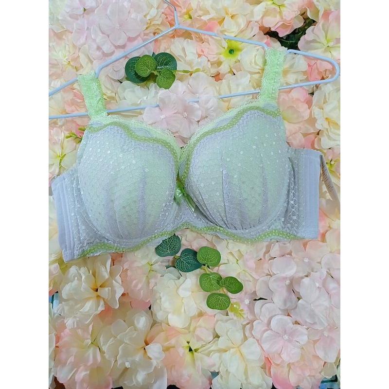 【換季精美內衣】華歌爾轉售AB4678側壓集中70B=32B V型低脊心單內衣-VX灰綠 | 蝦皮購物