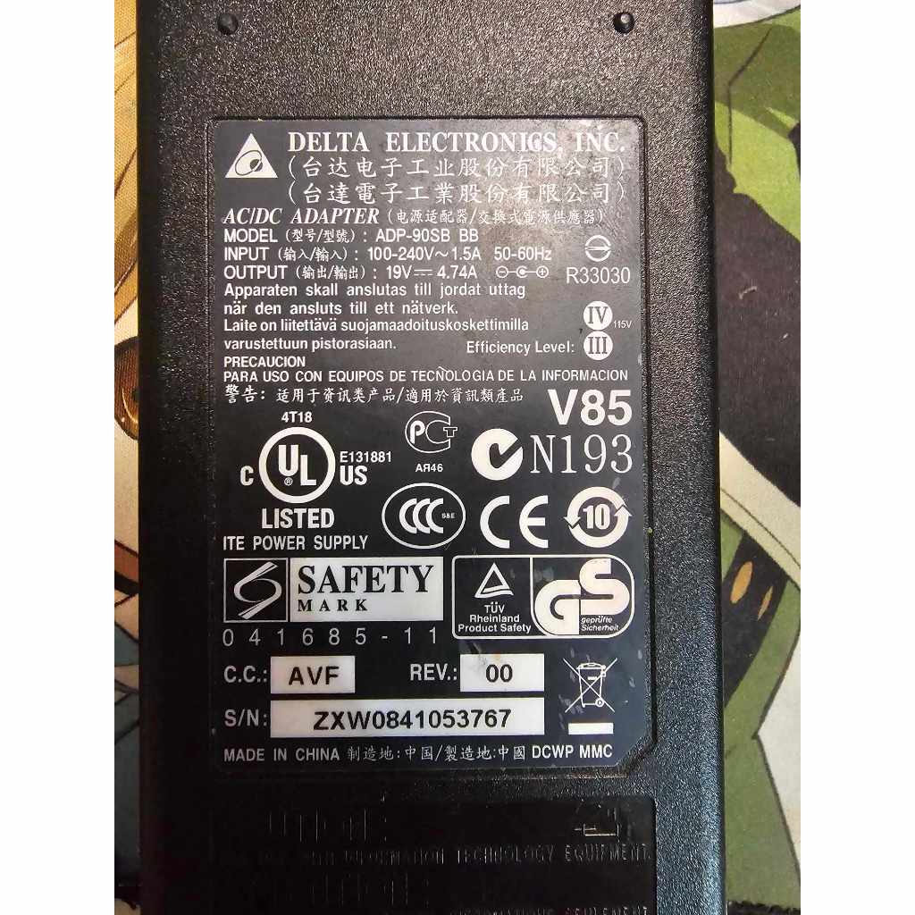 商品 DELTA台達 19V 4.74A 電源供應器/變壓器ADP-90SB BB(二手) | 蝦皮購物