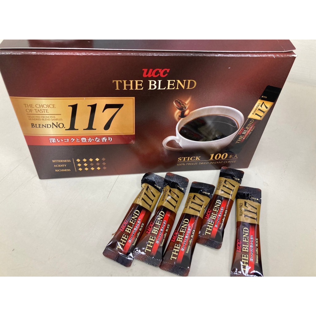 【UCC 117咖啡即溶隨身包 2g 100入/盒】飯店專用 無糖 日本 | 蝦皮購物