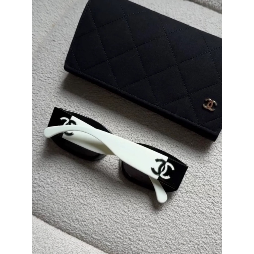 【預購】麗睛眼鏡Chanel【可刷卡分期】香奈兒 CH5525 黑白配色 太陽眼鏡 小香眼鏡 香奈兒墨鏡 香奈兒熱賣款 | 蝦皮購物