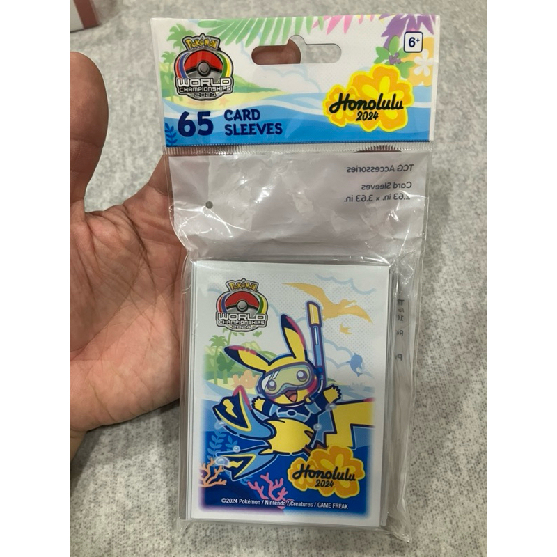 寶可倫 PTCG WCS 橫濱 夏威夷 限量 限定 卡套 拉麵皮卡丘 御三家 潛水皮卡丘 阿羅拉耶蛋樹 | 蝦皮購物